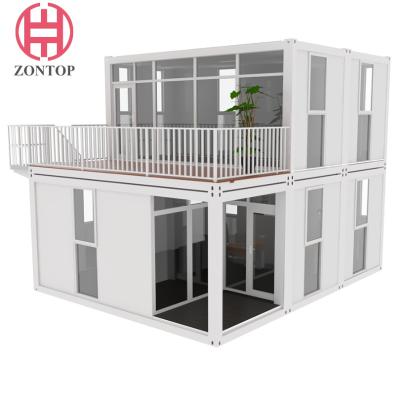 China Zontop Chinese Complete Cheap Transportable Manufactured Metal  Steel Modular Container  Home House for sale
