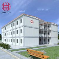 China Zontop Luxury Factory Easy Build Steel Modular Modern Prefab House 2 3 Story Prefabricated  Container House for sale