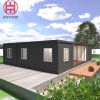 China ZOntop china popular20ft manufactured homes earthquake proofing steel structure prefab container house for sale