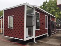 China Zontop Modern Luxury Quick Concrete Construction Complete Large Modular Prefab Glass House for sale