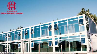 China Zontop Modern Frame Cheap  Easy Assemble 2 Story China Prefabricated 20ft 40 Ft  Shipping Prefab Container House for sale