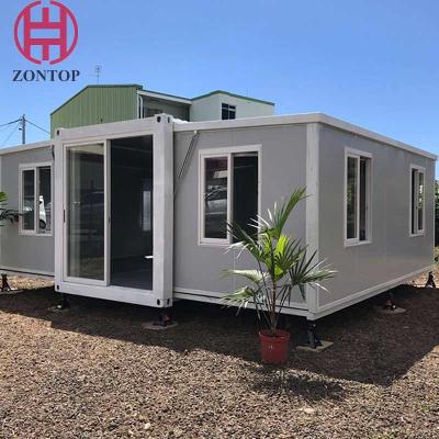 China Zontop Manufacturer price prefabricated  shipping 20ft 40ft folding expandable luxury container house for sale