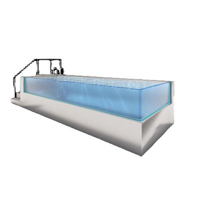 China 100% Virgin PMMA Imported Acrylic Endless Pool Shipping Container School Clear Sides for sale