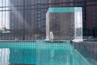 China Customized Size Acrylic Window Installation Training for Residential Underwater Pool for sale