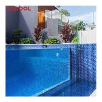 China Plastic Customized Swimming Pools for Transparent Skyline Infinity Glass Rooftop View for sale