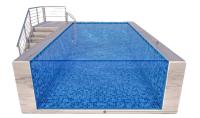 China Clear Pool Window Prefabricated Steel Frame Container Pool for Above Ground Swimming for sale