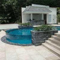 China High Light Transmission Acrylic Pool Glass Swimming Pool by AUPOOL for Your Pool Project for sale