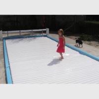 China Automatic Pool Cover Swimming Pool Equipment With CE Certifications PC With UV Stable for sale