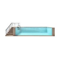 China Enjoy the Outdoors in Style with our Luxury Pool featuring Clear Panel Acrylic Windows for sale