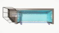 China Transparent Finished Prefab Swimming Pool Humanized Design and Salt Chlorine Generator for sale