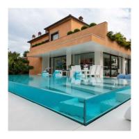 China 100% Pure Raw Lucite Material PMMA AUPOOL Swimming Pool Glass with Acrylic Panel for sale