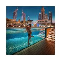 China 100% Pure Raw Lucite Material PMMA AUPOOL Swimming Pool Glass with Acrylic Panel for sale