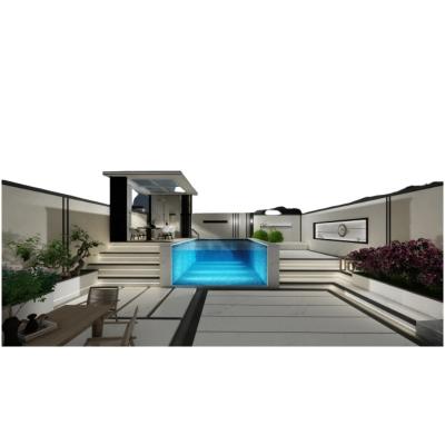 China Superior Transparent Acrylic Swimming Pool for Hotels Gyms Schools and Sanatoriums for sale