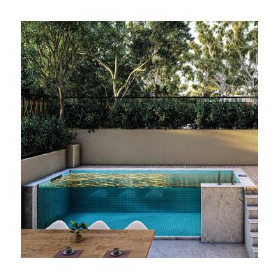 China Customer's Demand Outdoor Rectangular Pool with Carbon Fiber and Fiberglass Material for sale