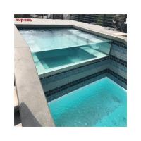 China Plastic High Light Transmittance Transparent Finished Swimming Pool For Family Hotels for sale