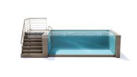 China Easy Install Carbon Fiber Board FRP Composite Material Inner Tank Swimming Pool For Hotels Gyms for sale