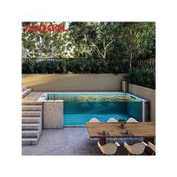 China AUPOOL 2000L Series Standard Countercurrent Trainer Long Side Transparent Swimming Pool for sale