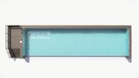 China Unmatched Infinity Transparent Finish Swimming Pool for Hotels Schools Sanatoriums and Gyms for sale