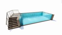 China Unmatched Infinity Transparent Finish Swimming Pool for Hotels Schools Sanatoriums and Gyms for sale