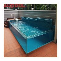 China Acrylic Inground Fiberglass Pool Shell for Intex Indoor Swimming Pool Outdoor for sale