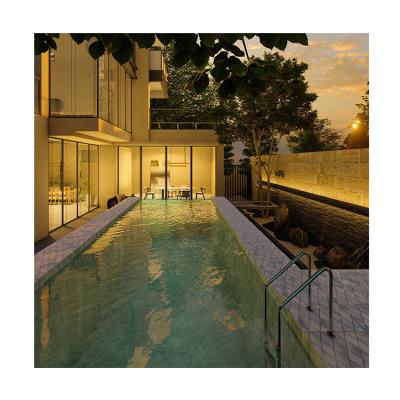 China Clear Water Clear Mind Prefab 20Ft 40Ft Shipping Container Swimming Pool with Cutting for sale