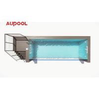 China Clear Water Clear Mind Prefab 20Ft 40Ft Shipping Container Swimming Pool with Cutting for sale