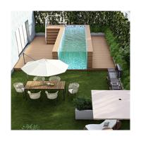 China Acrylic Panel Density 1.2g/cm3 Composite Steel Outdoor Pool with Endless Pool Machine for sale