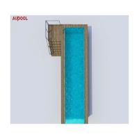 China Acrylic Sheet Aupool Frame Swimming Pool with Jade Inlaid Marble Surface Material for sale