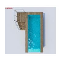 China Acrylic Sheet Aupool Frame Swimming Pool with Jade Inlaid Marble Surface Material for sale