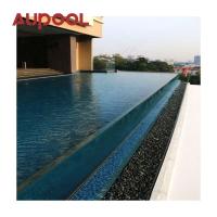 China 100mm Transparent Acrylic Glass Swimming Pool Panel Cast Acrylic Sheet Style Oval Shape for sale