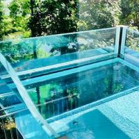China Pool Aupool Clear Transparent PMMA Panel Above Ground Acrylic Outdoor Swimming Pool for sale