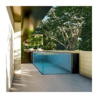 China 24m3 Pool Water Capacity Transparent Acrylic Plastic Panel for Swimming Pool Window for sale