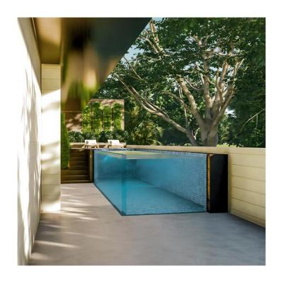 China 24m3 Pool Water Capacity Transparent Acrylic Plastic Panel for Swimming Pool Window for sale