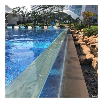 China Superior Favorable Advantage Acrylic Swimming Pool 50-700mm Clear Infinity Pool Wall for sale