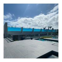 China Easy Install AUPOOL 50mm Clear Thick Acrylic Glass Sheet for Customized Size Swimming Pool for sale