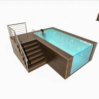 China Transparent Panel Above Ground Swimming Pool Made of Acrylic Material with Modern Design for sale
