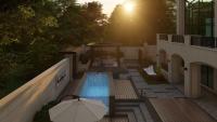 China Custom Cast Clear Acrylic Swimming Pool Clear Coffee Color Wood Plastic Board Perspex for sale