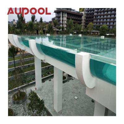 China Clear Acrylic Glass Remote Swimming Pool Cover for Intermountain Over Ground Pools for sale