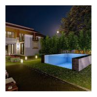 China Lucite Acrylic Above Ground Modular Container Home Pool with Clear Wall Window Design for sale