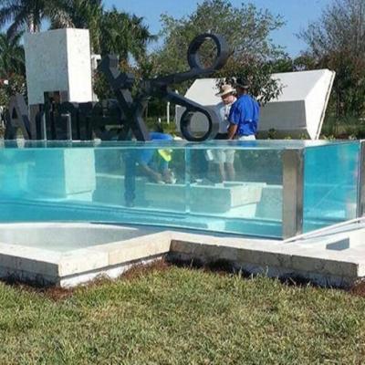 China Custom Easy To Install Swimming Pool with Acrylic Window and Wood Plastic Board Color for sale