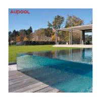 China Custom Easy To Install Swimming Pool with Acrylic Window and Wood Plastic Board Color for sale
