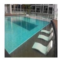 China Custom Easy To Install Swimming Pool with Acrylic Window and Wood Plastic Board Color for sale