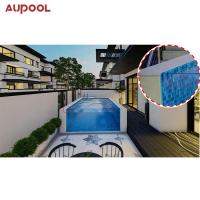 China Custom Easy To Install Swimming Pool with Acrylic Window and Wood Plastic Board Color for sale