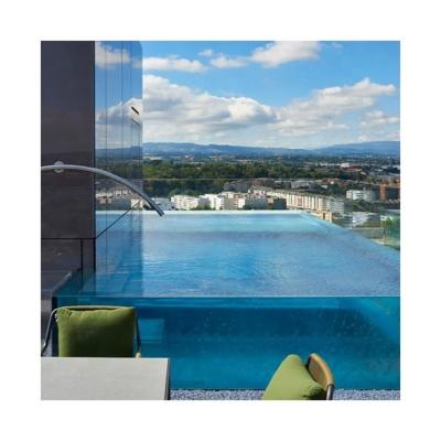 China Acrylic Swimming Pool Endless Indoor Sky Infinity Pool for Portable Group Recreation for sale