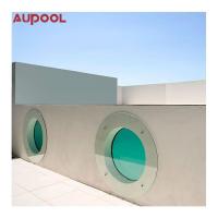 China Prefabricated Steel Frame Assembled Metal Frame Swimming Pool with Clear Acrylic and Sand Filter for sale