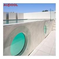 China Prefabricated Steel Frame Assembled Metal Frame Swimming Pool with Clear Acrylic and Sand Filter for sale