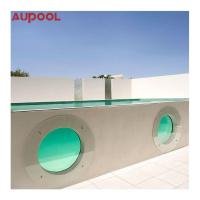 China Prefabricated Steel Frame Assembled Metal Frame Swimming Pool with Clear Acrylic and Sand Filter for sale