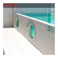 China Prefabricated Steel Frame Assembled Metal Frame Swimming Pool with Clear Acrylic and Sand Filter for sale