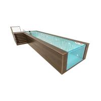 China Rectangular Prefabricated Fiberglass Inground Swimming Pools for Commercial Outdoor Garden for sale