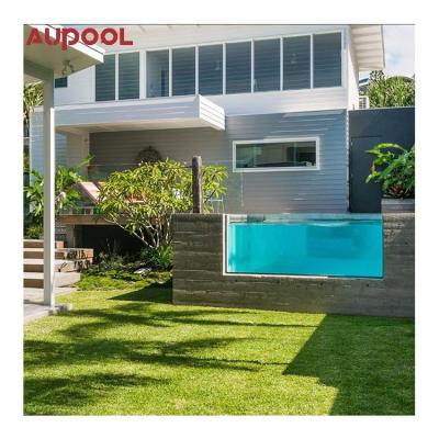 China Modern Private Inground Prefabricated Shipping Rectangular Fiberglass Swimming Pool for sale